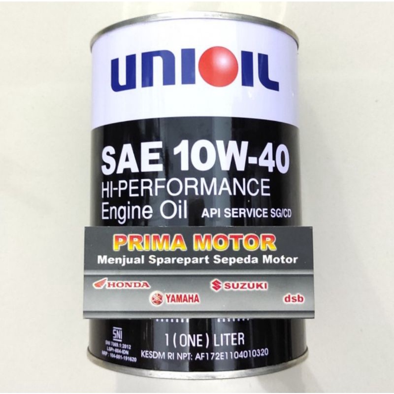Jual OLI UNIOIL UNION 4T 10W 40 1L | Shopee Indonesia