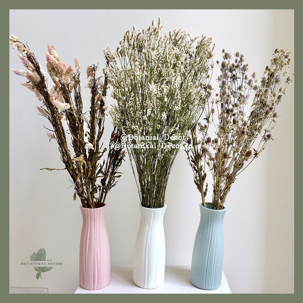 Jual Vas Pot Bunga Tanaman Plastik Plastic Large Wood Texture Flower ...