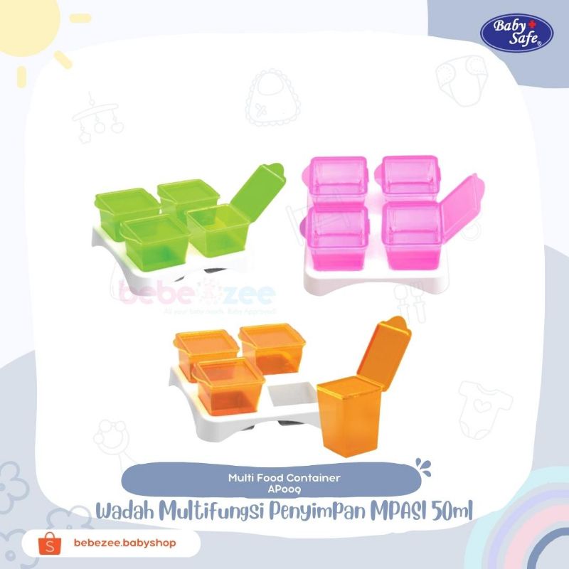 Jual Baby Safe Multi Food Container 4x50ml AP009/Kontainer Wadah ...