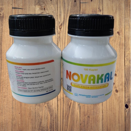 Jual Novakal Botol isi 100 Vitamin Kalsium | Shopee Indonesia