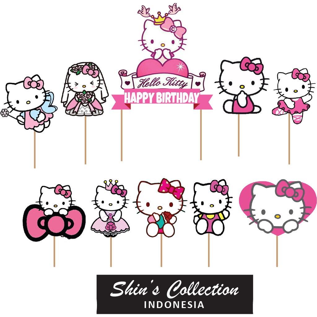 Jual Cake topper hello kitty seri 2 | Shopee Indonesia