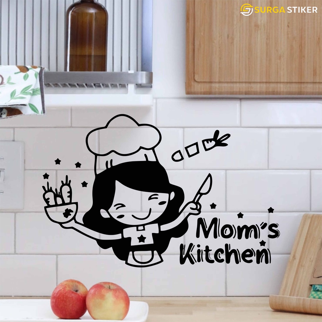 Jual Stiker Dinding Dapur Dekorasi Wall Cutting Sticker Kitchen Tembok ...