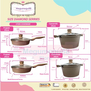 Jual STEINCOOKWARE / STEIN COOKWARE PAKET DIAMOND SERIES ( CASSEROLE 20 ...