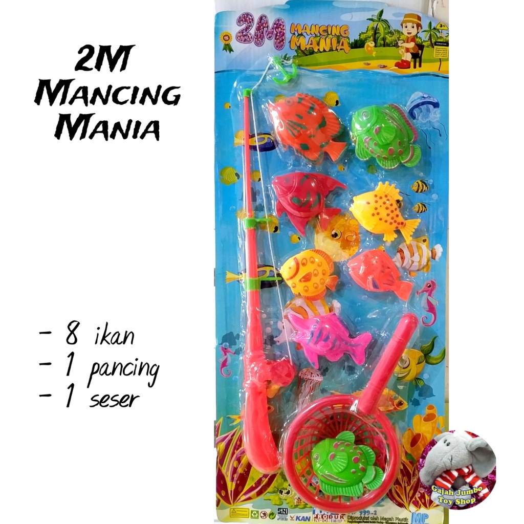 Jual Mainan Pancing Pancingan Ikan Magnet Sambil Mandi Fishing Fish ...