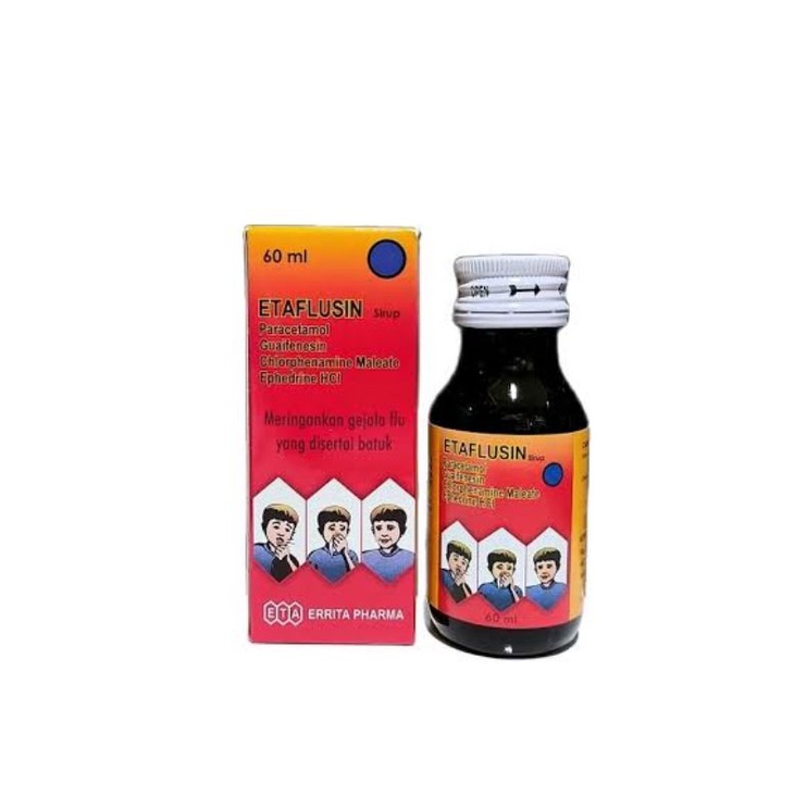 Jual etaflusin sirup syr syrup obat batuk pilek ETA 60ml 60 ml / botol ...