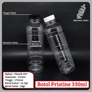 Jual Botol pristine 330ml / Botol almond 330ml / Botol plastik 330ml ...