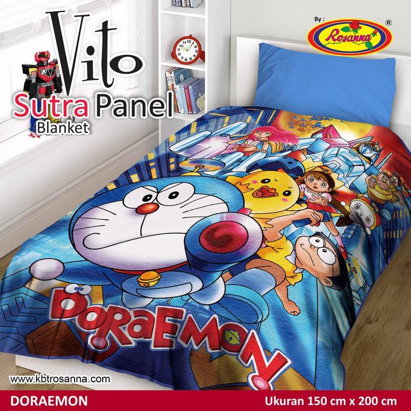 Jual Selimut Vito Sutra Panel 160x200 Doraemon | Shopee Indonesia