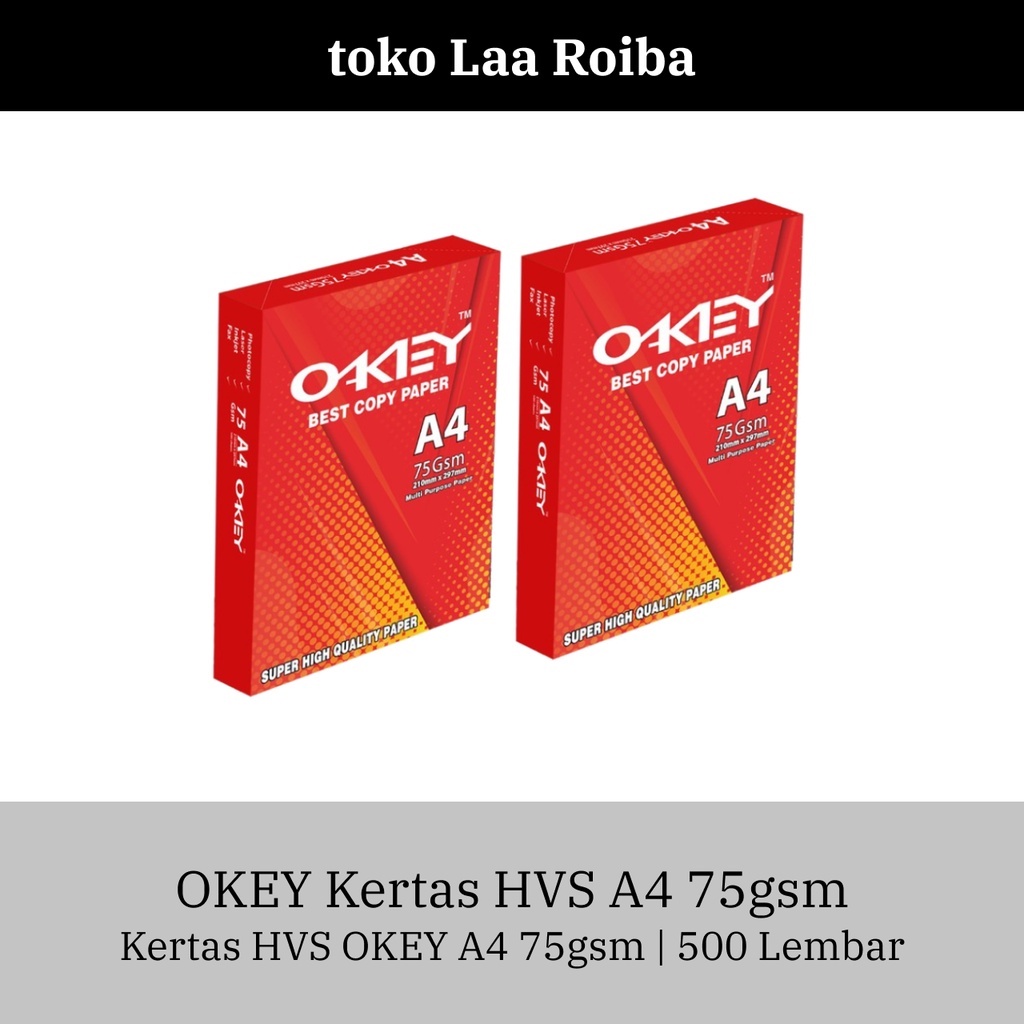 Jual OKEY Kertas HVS A4 75 GSM | Shopee Indonesia