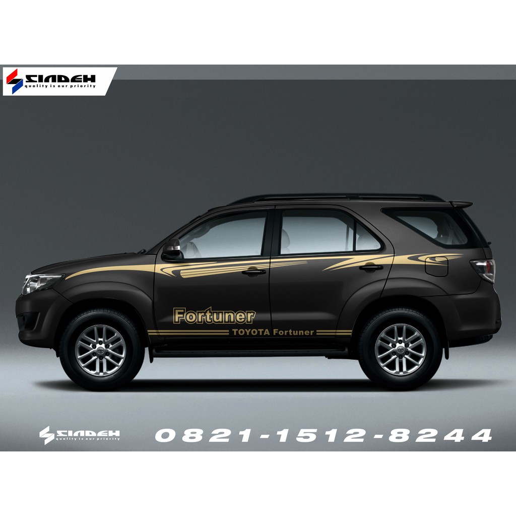 Jual CUTTING STICKER MOBIL STRIPING STIKER MOBIL FORTUNER KEREN ...