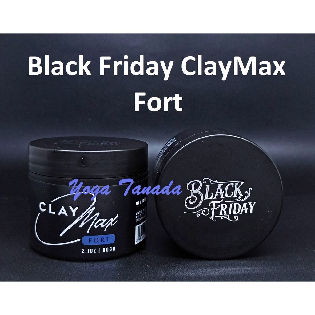 Jual POMADE BLACK FRIDAY CLAYMAX CLAY MAX FORT WATERBASED BY ...