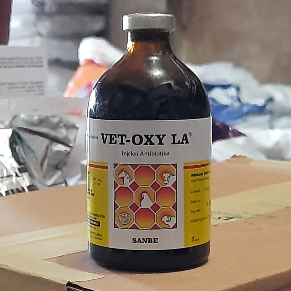 Jual Vet Oxy LA isi 100 ml Antibiotik Injeksi untuk Sapi Kambing Babi ...