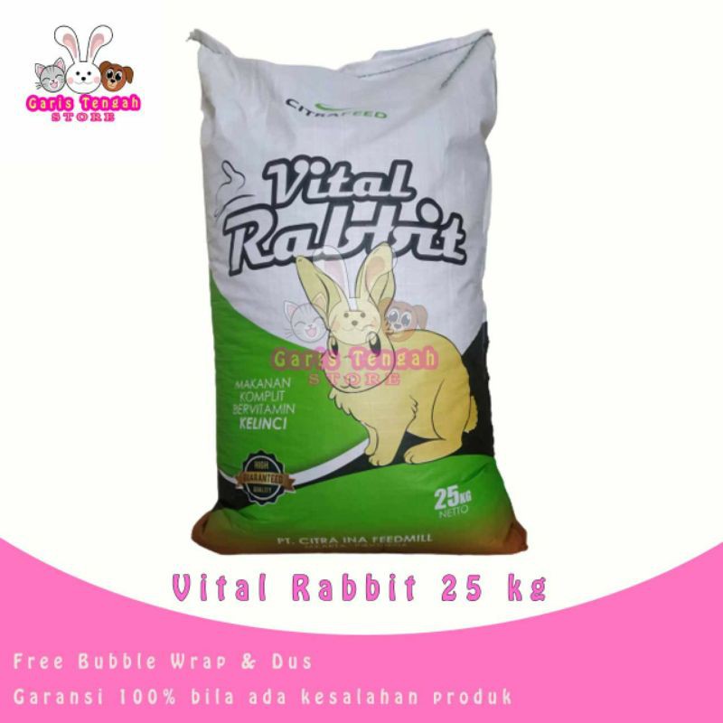 Jual VITAL RABBIT 1Kg / PELET MAKANAN KELINCI | Shopee Indonesia