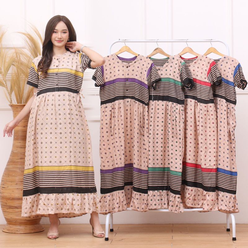 Jual DRES MIDI - DRES KEKINIAN RAYON PREMIUM HOME DRES BUSUI | Shopee ...