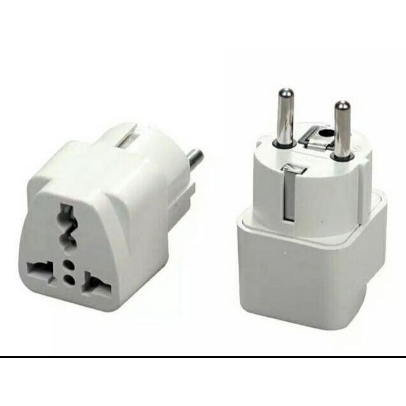 Jual Over Steker Kaki 3 ke Kaki 2 Adapter Travel Universal | Shopee Indonesia