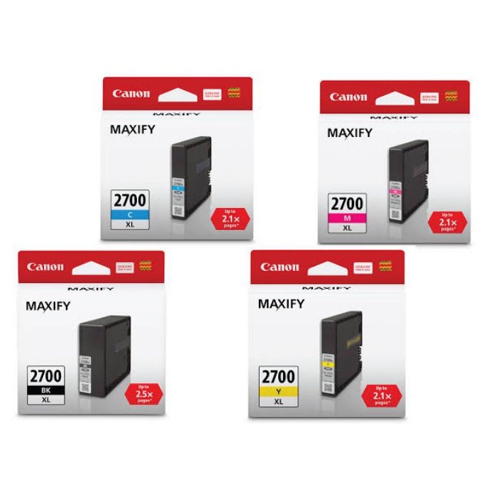 Jual Tinta Cartridge Canon 2700xl Black + 2700xl Color Original For ...
