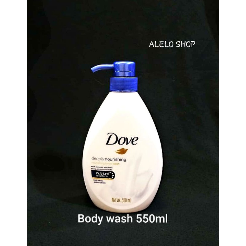 Dove body wash 550 ml deeply nourishing bodywash sabun cair botol pump ...