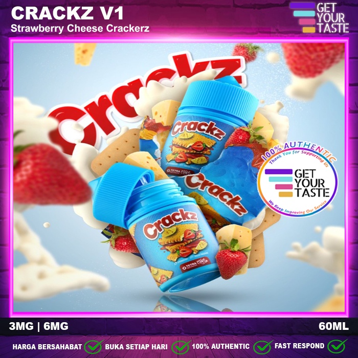 Jual Liquid Crackz V1 Strawberry Cheese Crackerz 60ML by Tetra ...