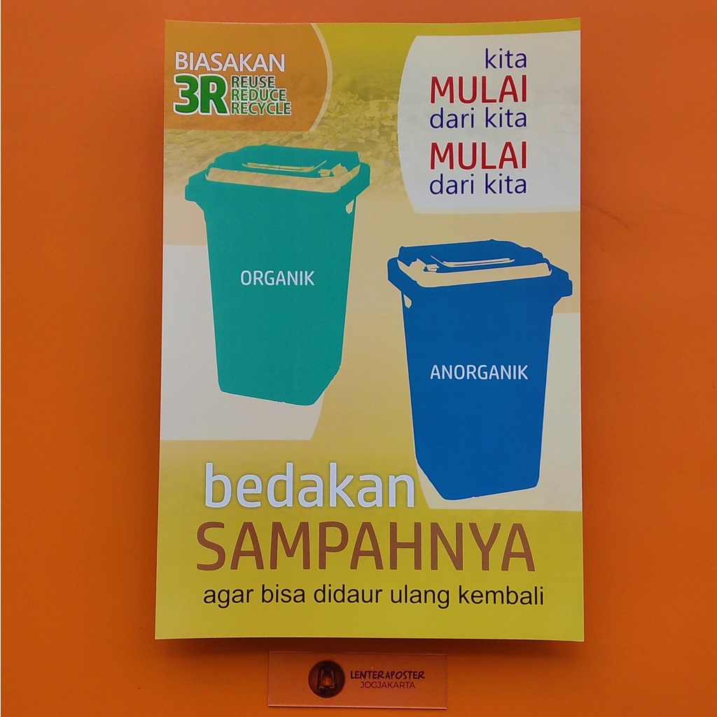 Jual Poster Sampah Organik dan Anorganik Indonesia|Shopee Indonesia