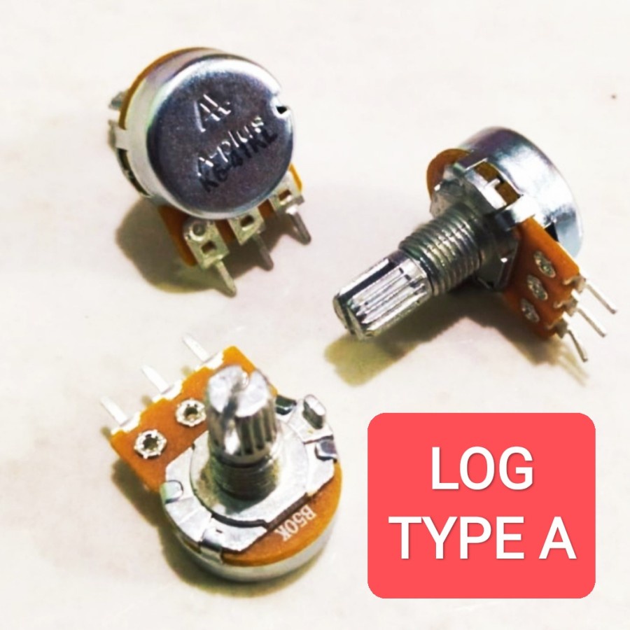 Jual POTENSIO LOG ROTARY MONO A5K A10K A20K A50K A100K 41 KLIK APLUS ...