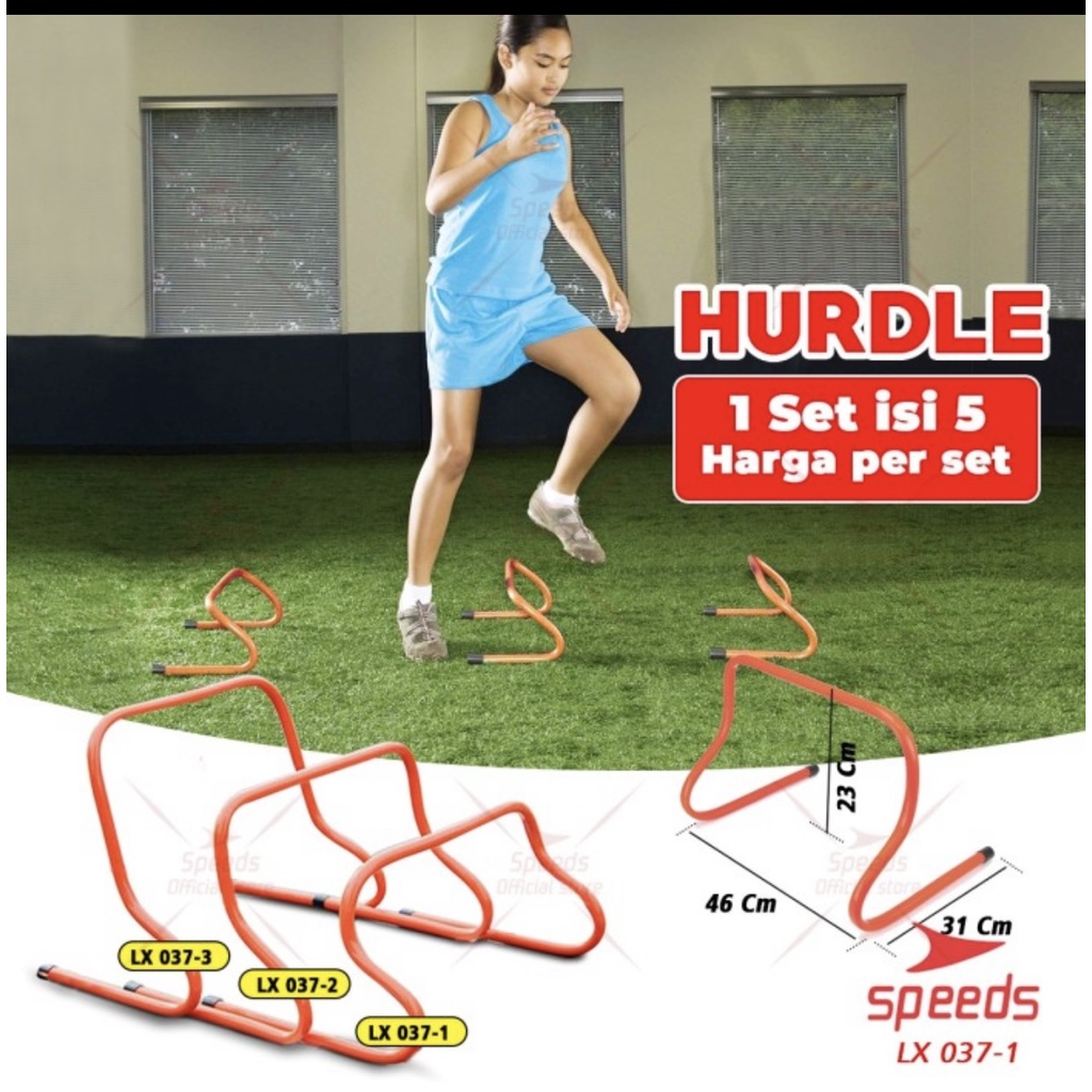 Jual Hurdel hardel tangga lompat latihan sepak bola futsal tinggi 30 CM ...