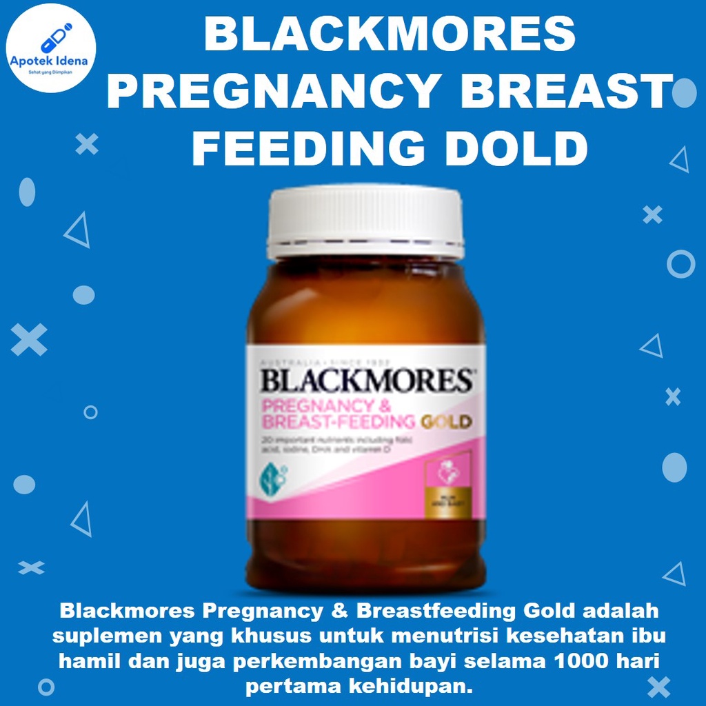 Jual BLACKMORES PREGNANCY BREAST FEEDING GOLD ISI 60 Kapsul Suplemen ...