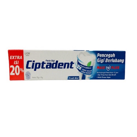 Jual Ciptadent odol pasta gigi Maxi 12 Plus Fresh Mint 75gr | Shopee ...