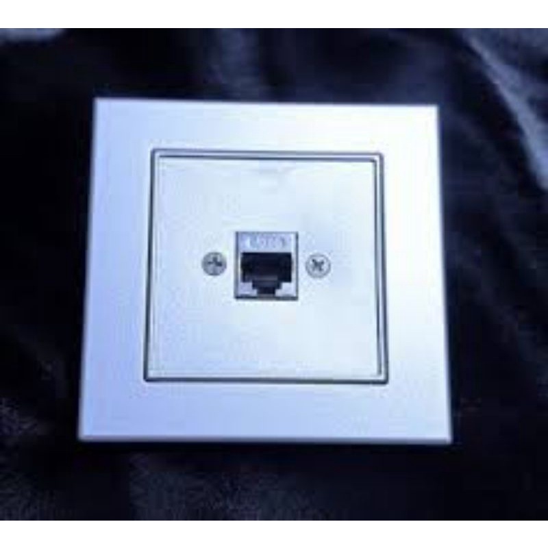 Jual Socket Outlet Data Cat.5 (RJ45) Broco Plano Silver | Shopee Indonesia