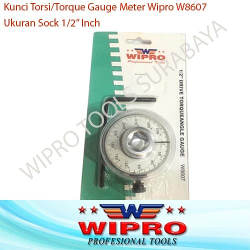 Jual Kunci Sock Torsi Meter Torque Angle Gauge Meter 1/2 Inch Wipro ...