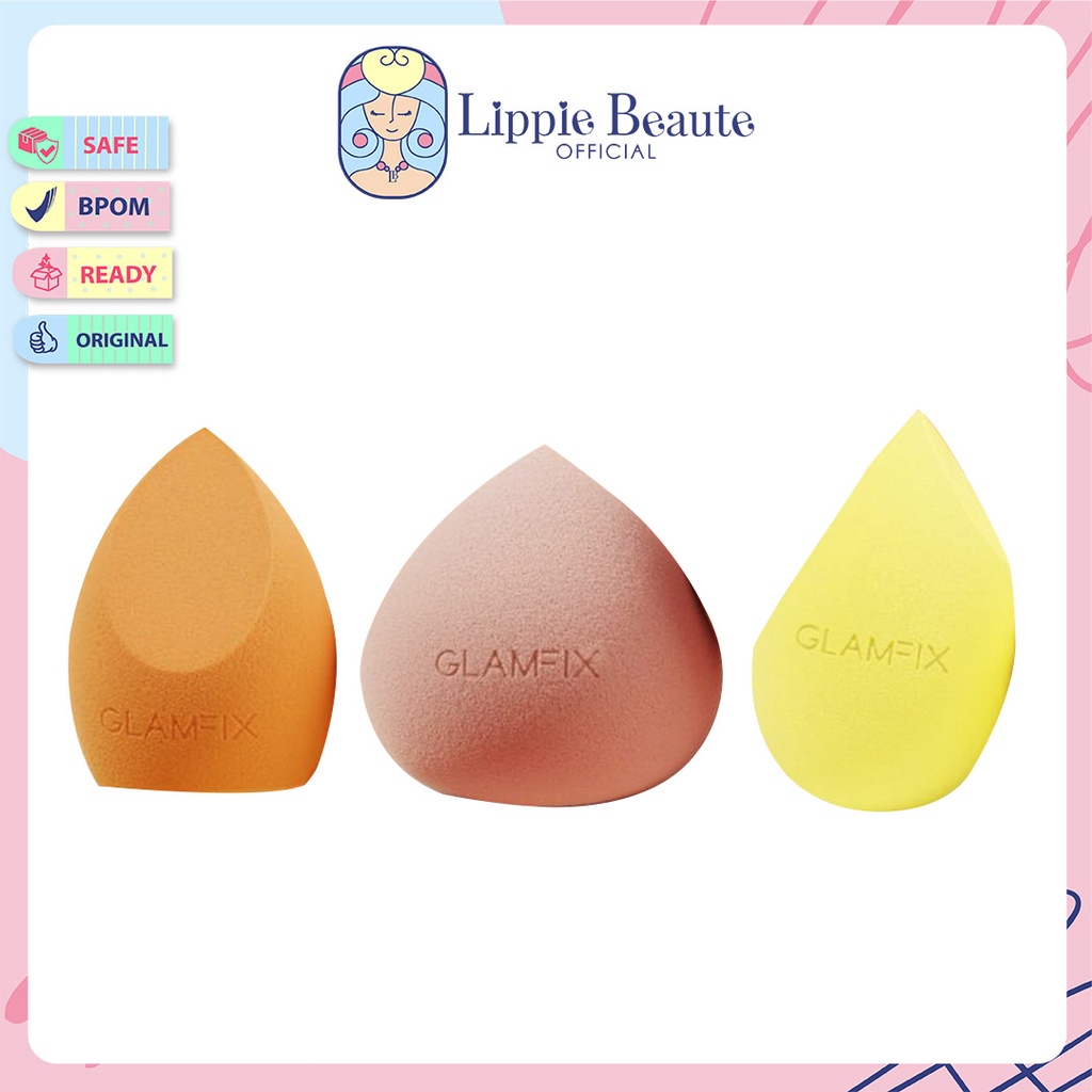 Jual GLAMFIX - Blossom Beauty Sponge Lemon | Peachy | Orange | Shopee ...