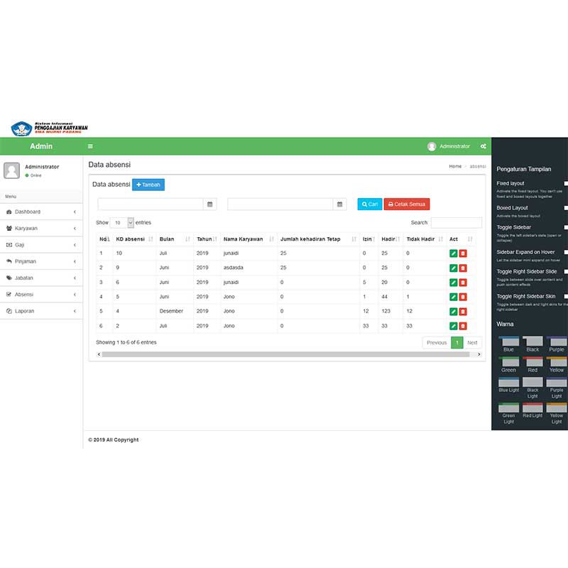 Jual Web Aplikasi Pengolahan Gaji Karyawan Sekolah Dengan Codeigniter | Shopee Indonesia