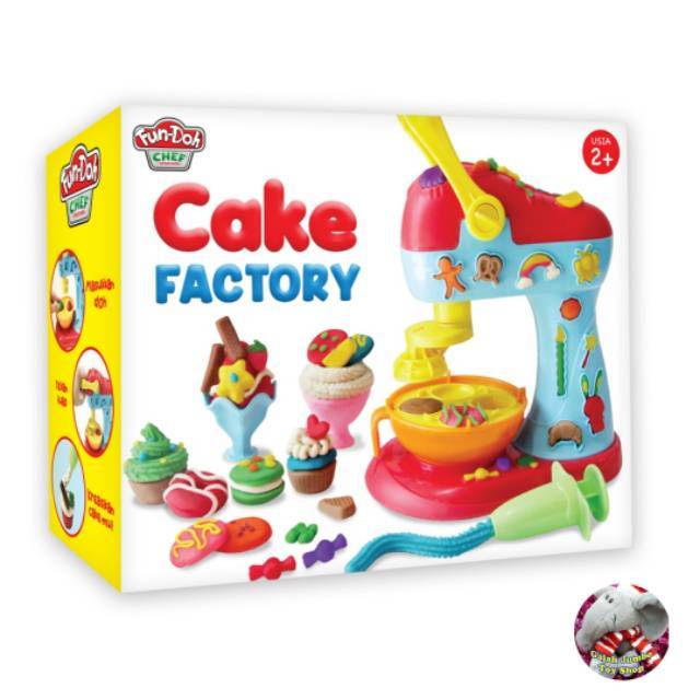 Mainan Fundoh Cake Factory Fun Doh Anak Playdough Dough Malam Lilin ...