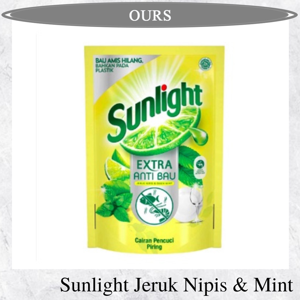 Jual Sunlight Sabun Pencuci Piring Jeruk Nipis & Mint Anti Bau Amis EXTRA 650ML | Shopee Indonesia
