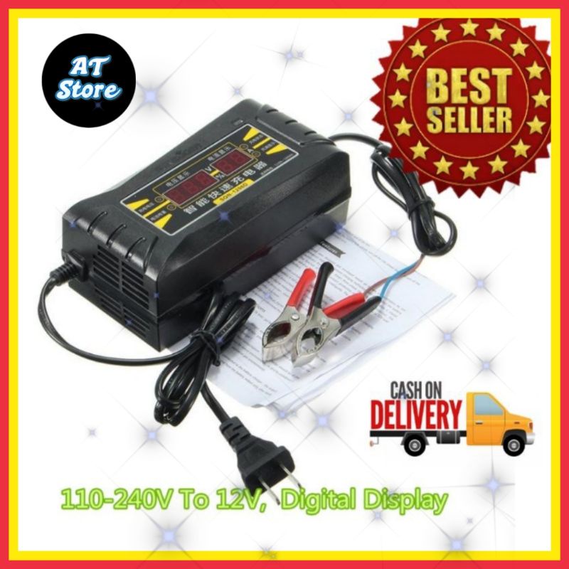 Jual [ORIGINAL 100%] CAS AKI DIGITAL PORTABLE CAS AKI MOTOR MOBIL 12V ...