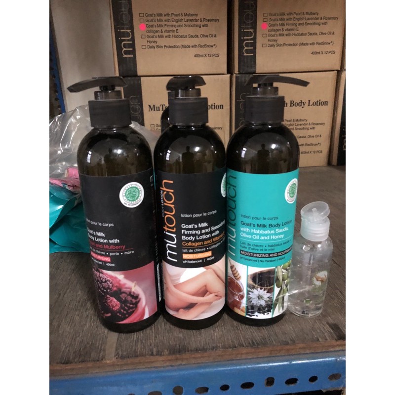 Jual MUTOUCH / MU TOUCH BODY LOTION 400ml ( free hand gel beautian ...