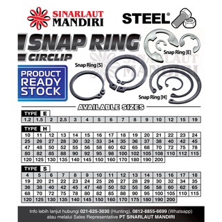 Jual Snapring Type S (RRS) / Snap Ring Type S 12 | Shopee Indonesia
