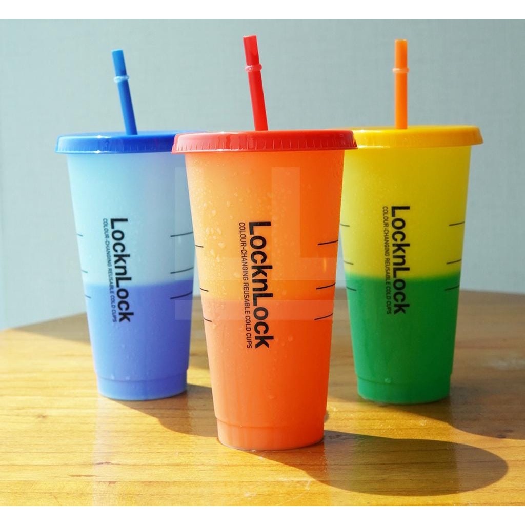Jual LocknLock Colour Changing Reusable Cold Cups Set 710ml - HAP656S3 ...