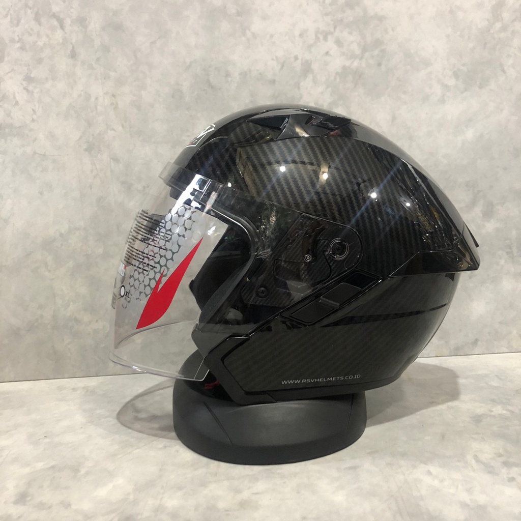 Jual Helm RSV SV300 Black Carbon Glossy Original | Shopee Indonesia
