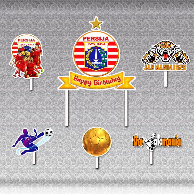 Jual Cake Topper Persija happy birthday | Shopee Indonesia