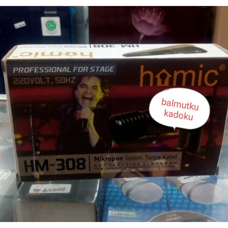 Jual Mic Bester HOMIC 308 HM308 HM-308 HM 308 Wireless Microphone ...