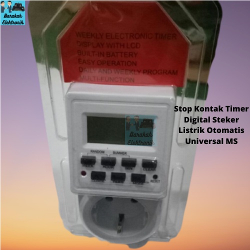 Jual Stop Kontak Timer Digital Steker Listrik Otomatis Universal MS ...