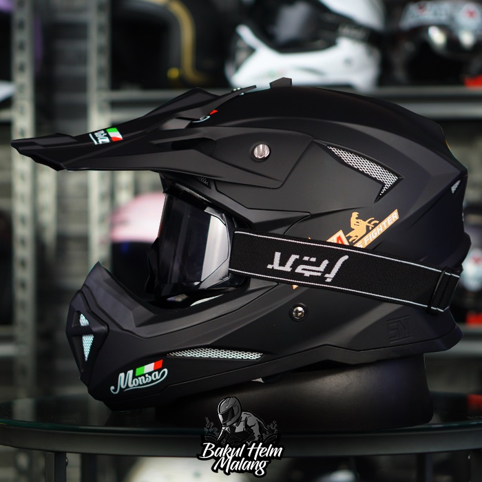 Jual HELM TRAIL JPN MONSA CROSS ORIGINAL STANDART SNI GOGGLE JPN ...