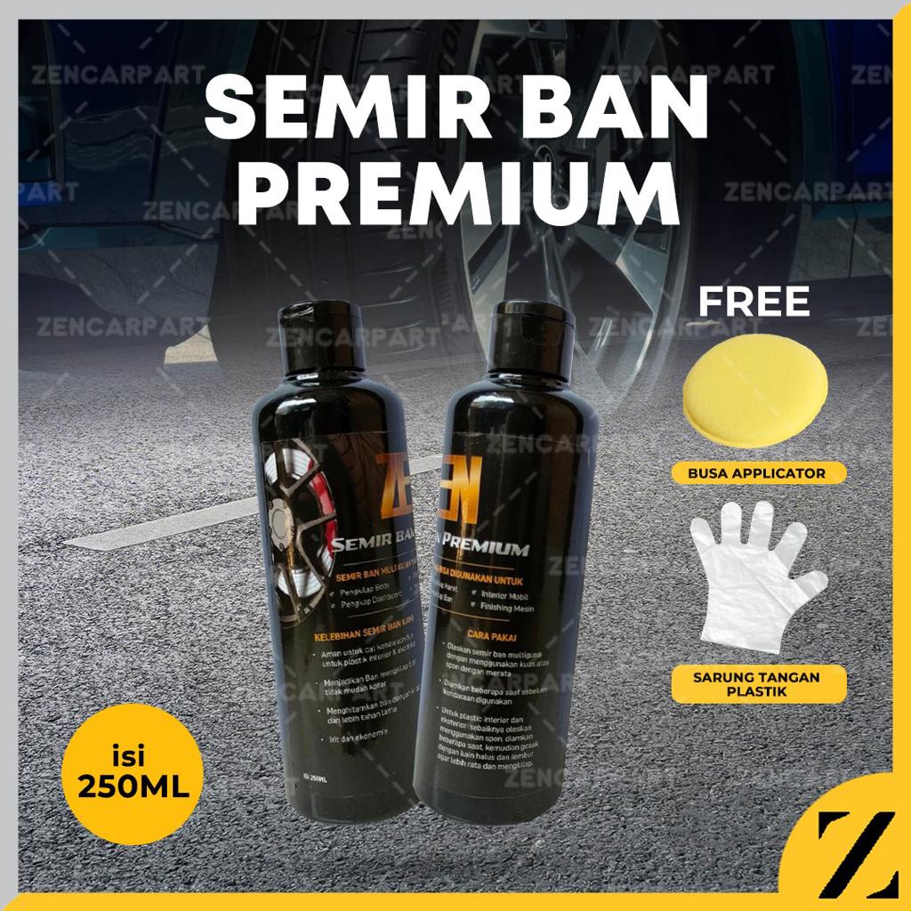 Jual Zen Semir Ban PREMIUM Trim Tyre Tire Shine WAX Mobil Motor Roda 250 ml | Shopee Indonesia