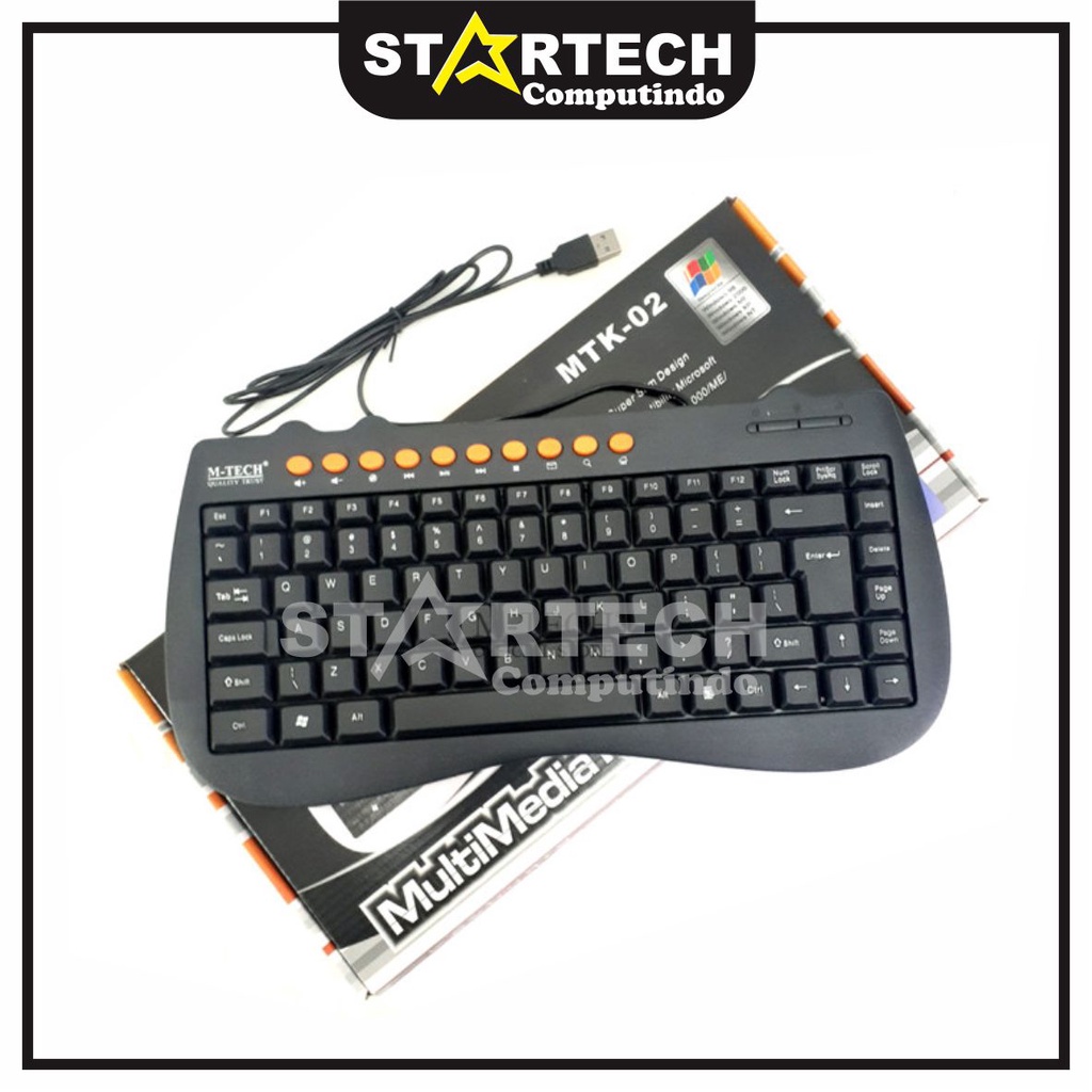 Jual Keyboard M-Tech Mini Multimedia MTK-02 USB | Shopee Indonesia