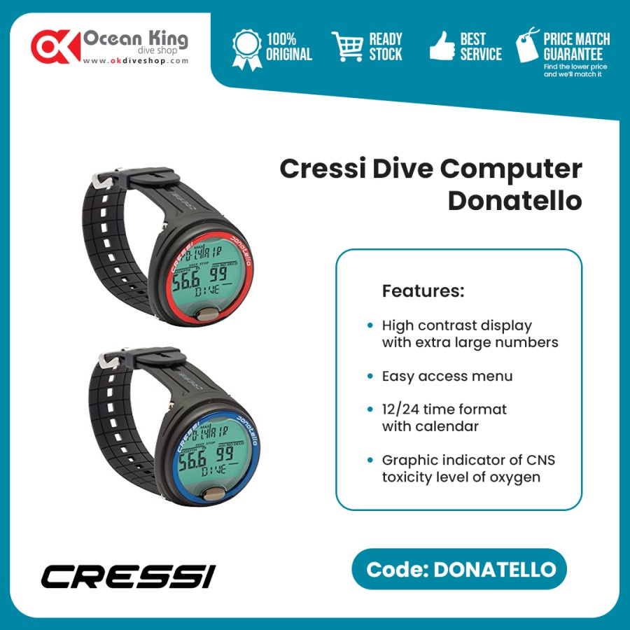 Jual DIVE COMPUTER CRESSI DONATELLO | Shopee Indonesia