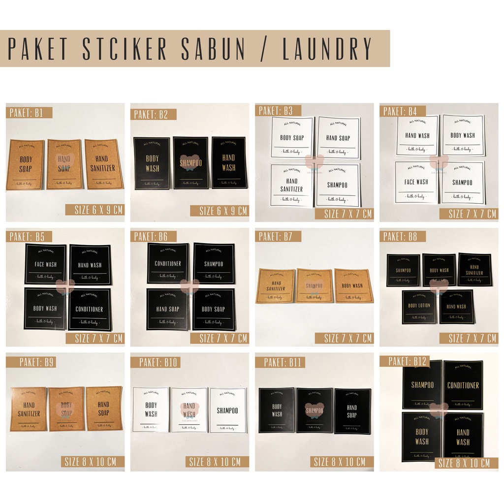 Jual Sticker / Label Sabun Aesthetic | Shopee Indonesia
