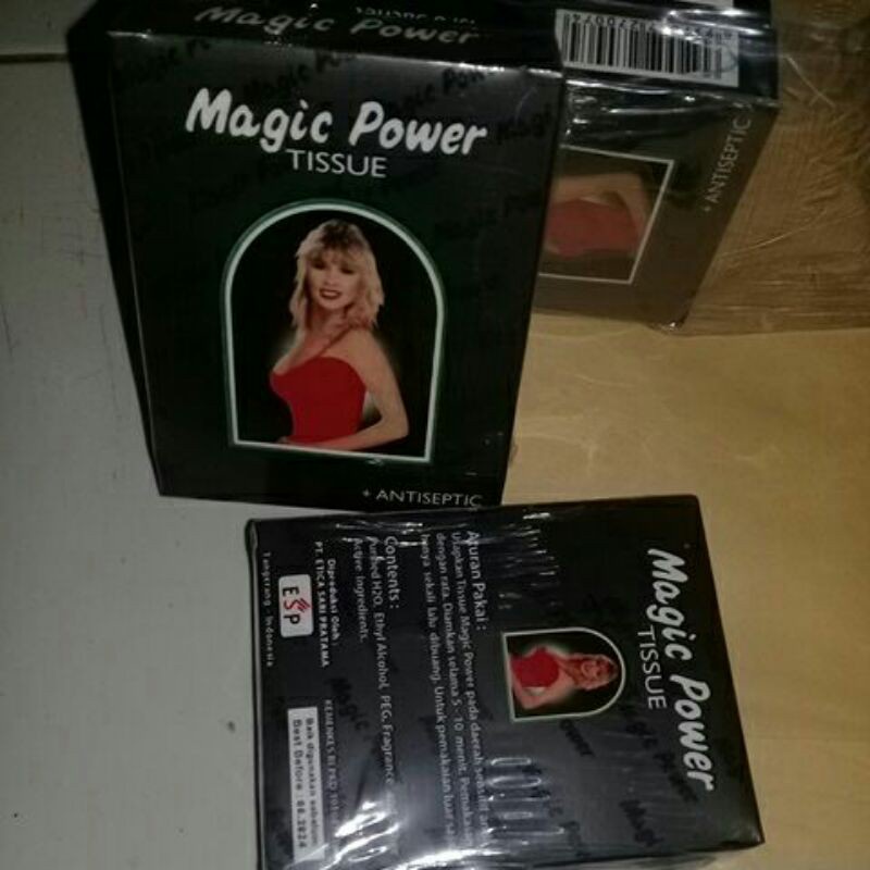 Jual Tissue Tisu Magic Power Hitam Per Box ISI 6 Sachet | Shopee Indonesia