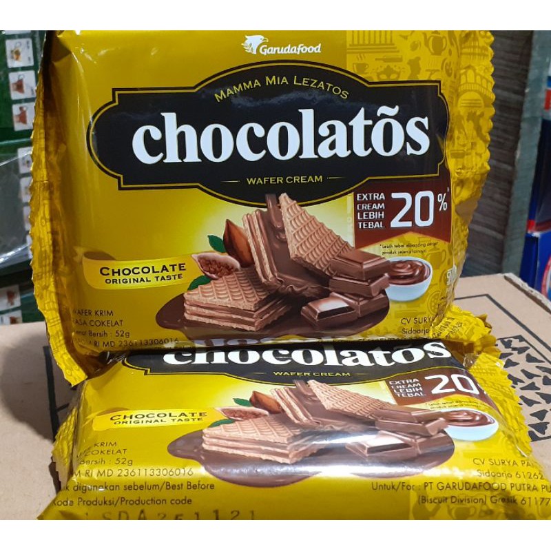 Jual WAFER COKLAT CHOCHOLATOS KEMASAN EKONOMIS / WAFER COKLAT MURAH ...