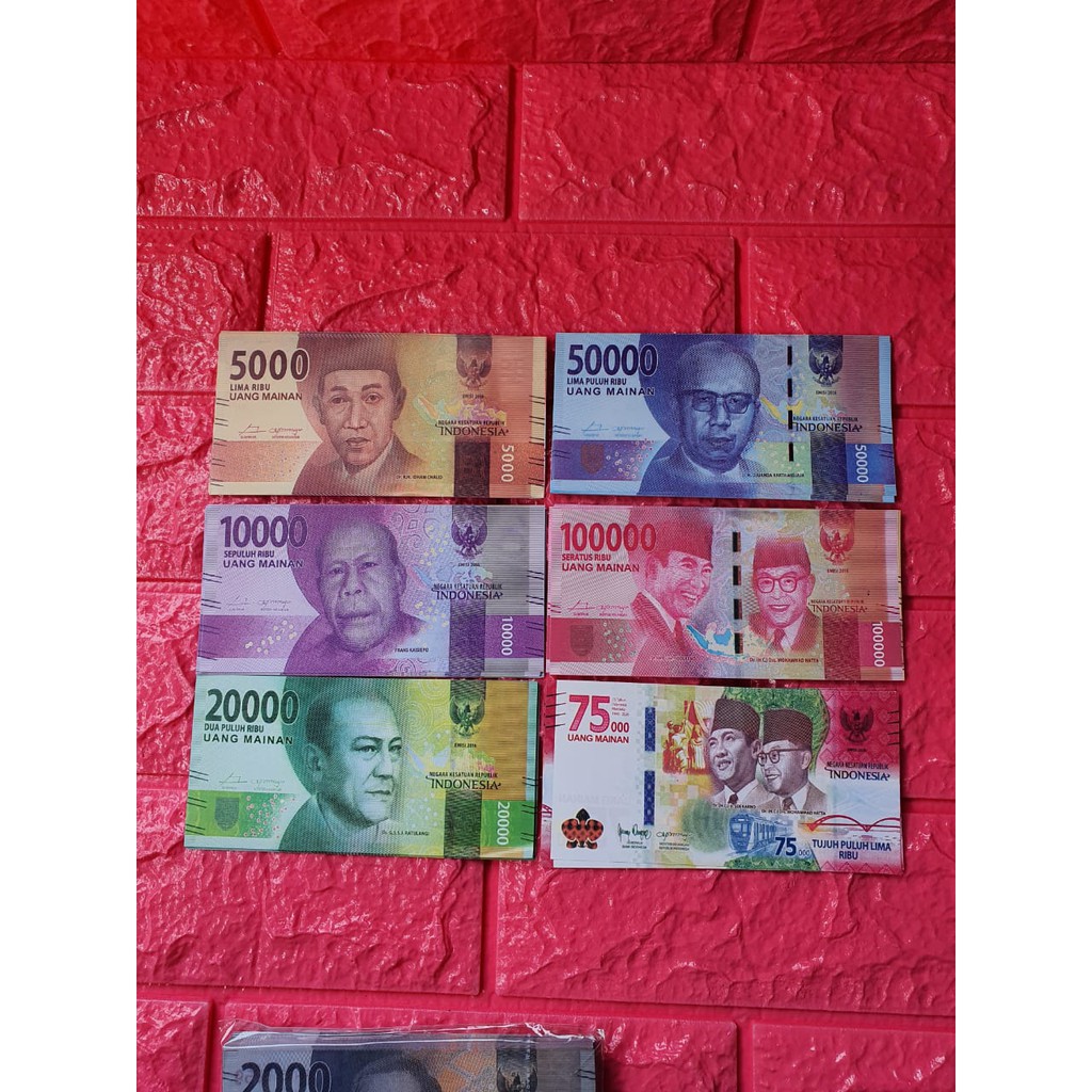Jual Uang mainnan bisa utk Mahar / Mainan anak-anak/ isi 100 lembar ...