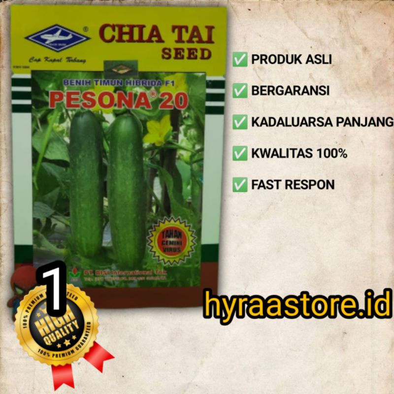 Jual Benih Timun PESONA 20 kemasan 20gram kadaluarsa 2023 & 2024 ...