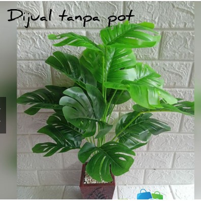 Jual Daun Monstera Besar 18 cabang / Monstera Artificial / Montera ...